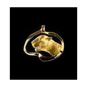 14KT Gold Wildcat Head Pendant 0325 | Joy Jewelers
