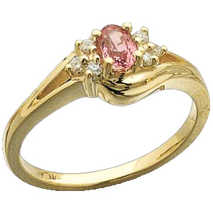 Pink Sapphire and Diamond Promise Ring JJ60477 | Joy Jewelers
