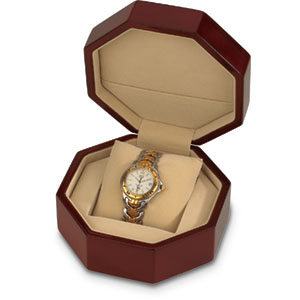 Cherrywood Octagon Shaped Watch Case JJ61-9164 | Joy Jewelers