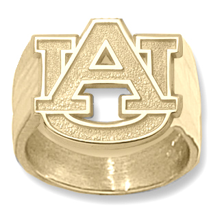10kt Yellow Gold Auburn University AU Men's Ring AU001GR-10K