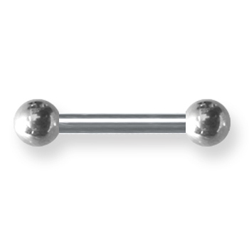 Externally Threaded Stainless Steel 10 Gauge Barbell 5/8in Long BBV10-60-66