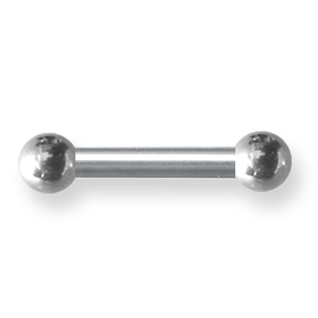 Externally Threaded Stainless Steel 8 Gauge Barbell 5/8in Long BBV8-60-66