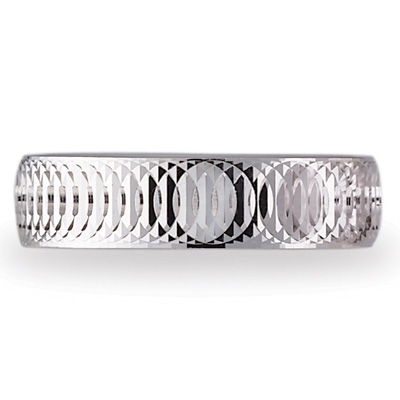 6mm Concentric Band - 14k White Gold 11067C-14KW | Joy Jewelers