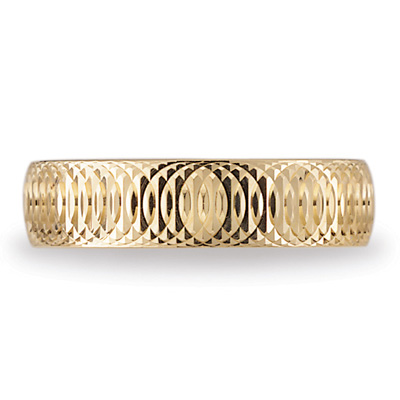 6mm Concentric Band - 14k Yellow Gold 11067C-14KY | Joy Jewelers