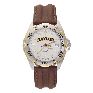 Baylor Bears Mens All Star Leather Watch BU101 | Joy Jewelers