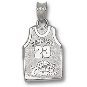 LeBron James No. 23 Jersey Pendant - Sterling Silver CAV013-SS
