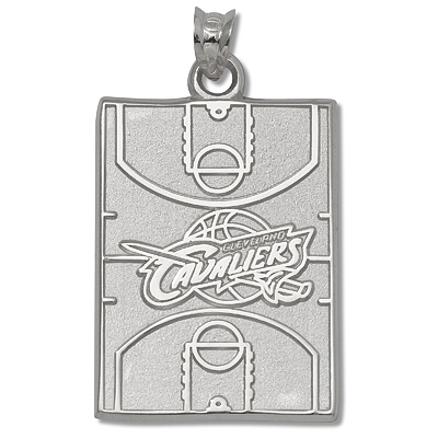 Sterling Silver 15/16in Cleveland Cavaliers Court Pendant CAV037-SS