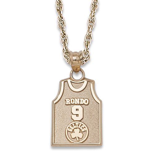 Boston Celtics 5/8in Rondo Necklace 10kt Yellow Gold CEL015CHN-10K