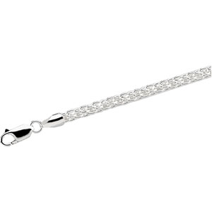 Sterling Silver 20in Square Wheat Chain 3mm JJCH289_20SS