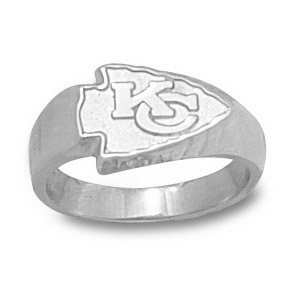 Kansas City Chiefs Ladies' Ring - Sterling Silver CHF004LR-SS
