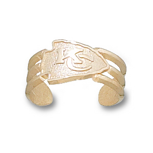 Kansas City Chiefs 10k Toe Ring CHF012TR-10K | Joy Jewelers