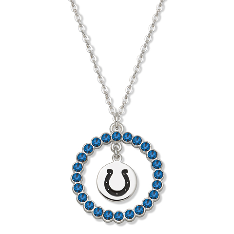 Indianapolis Colts Spirit Crystal Logo Necklace COL067N-CR