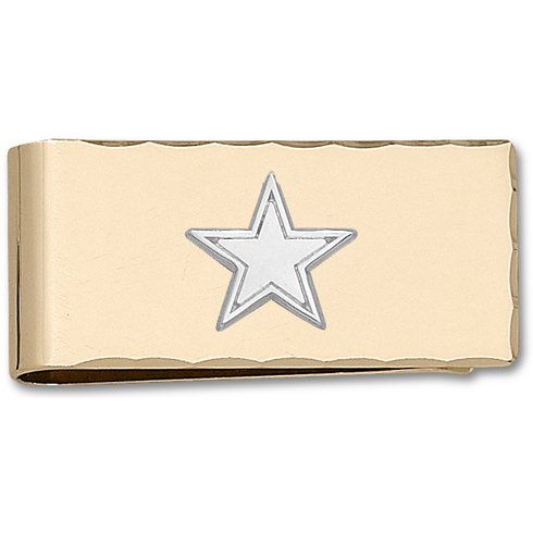Dallas Cowboys Gold Plated Money Clip COW002MC1-SS | Joy Jewelers