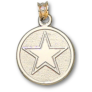Dallas Cowboys 5/8in 10kt Yellow Gold Star Charm COW014-10K
