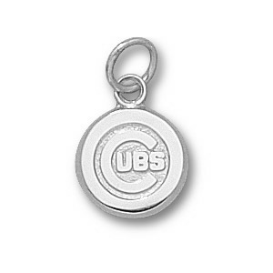 Sterling Silver 3/8in Chicago Cubs Round Logo Charm CUB004-SS
