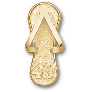 Jimmie Johnson Flip Flop 1in 10k Pendant DN4810-10K | Joy Jewelers