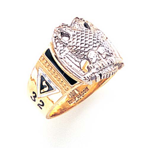 Masonic Scottish Rite Ring - 14k Gold MAS1702SR | Joy Jewelers