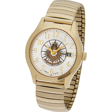 Past Master Watch Caravelle by Bulova with Expandable Bracelet MSW-73B