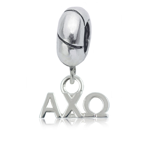 Sterling Silver Alpha Chi Omega Charm Bead ACO6201A | Joy Jewelers