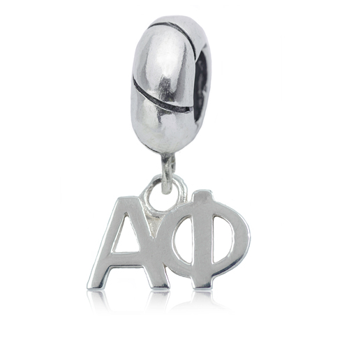 Sterling Silver Alpha Phi Charm Bead APhi6201A | Joy Jewelers