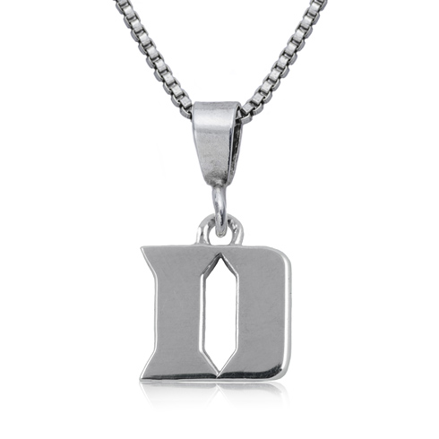 Sterling Silver Duke University Charm 16in Necklace DUK6118A