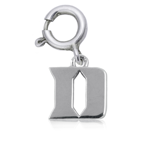 Sterling Silver 3/8in Duke University D Charm DUK6122A | Joy Jewelers
