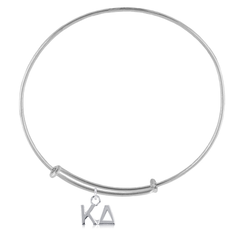 Sterling Silver Kappa Delta Adjustable Charm Bracelet KD6193