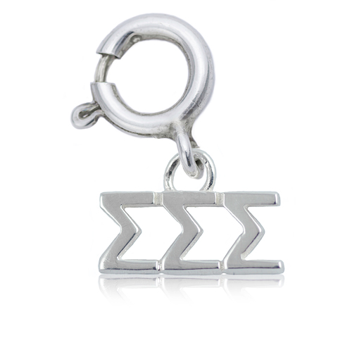 Sterling Silver Sigma Sigma Sigma Charm SSS6122A | Joy Jewelers
