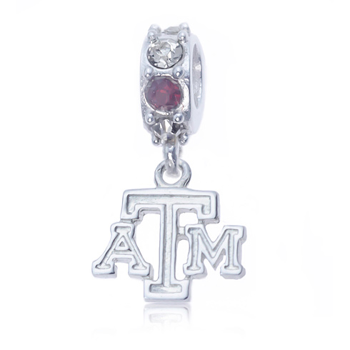 Sterling Silver Spirit Texas A&M University Charm Bead TAM6203A