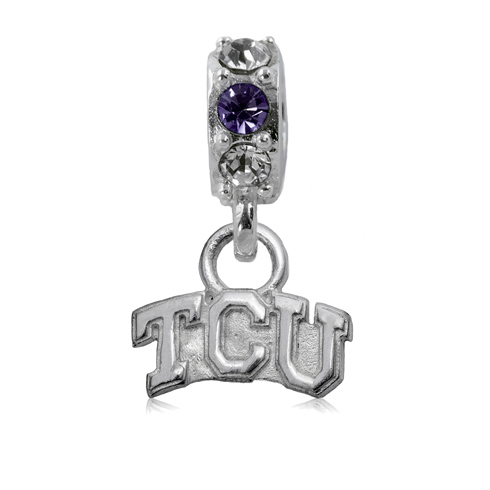 Sterling Silver TCU Spirit Charm Bead TCU6203 | Joy Jewelers