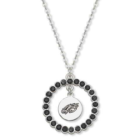 Philadelphia Eagles Spirit Crystal Logo Necklace EAG067N-CR