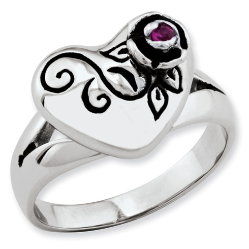 Ed Hardy Heart with Rose Ring EHF194 | Joy Jewelers