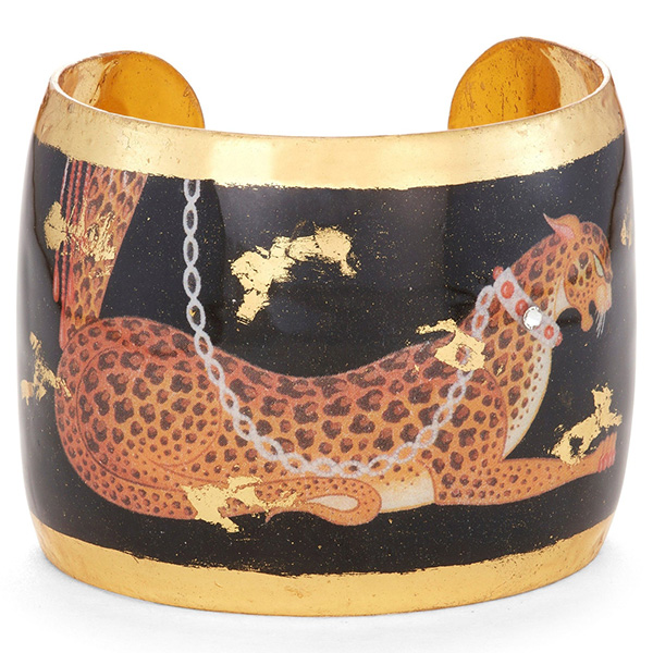 Evocateur Erte Leopard Cuff Bracelet EV-ER114-01 | Joy Jewelers