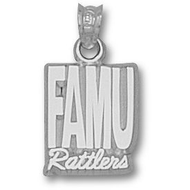 FAMU Rattlers 1/2in Pendant Sterling Silver FAM012-SS | Joy Jewelers