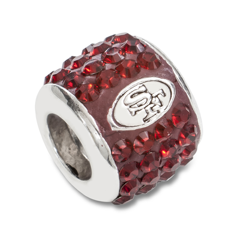 Sterling Silver San Francisco 49ers Premier Bead Charm FOR070CHM-SS