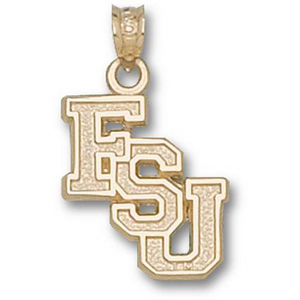 10kt Yellow Gold 5/8in Florida State FSU Pendant FSU008-10K