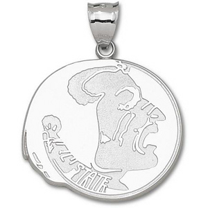 FSU Giant 1 1/2in Sterling Silver Pendant FSU018-SS | Joy Jewelers