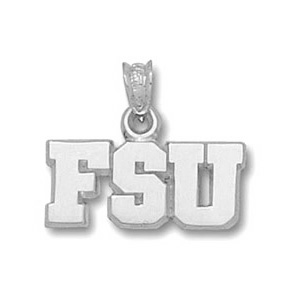 Florida State Seminoles 5/16in Sterling Silver Pendant FSU026-SS