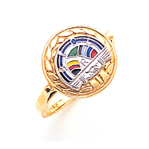 Rainbow Girl Ring - 14k Gold GLC266 | Joy Jewelers