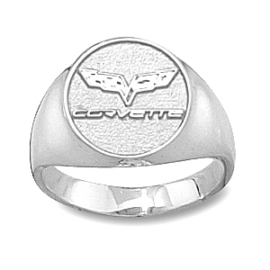 Chevy Corvette C6 Ladies' Ring - Sterling Silver GMC074LR-SS