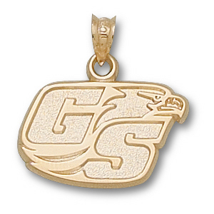 10kt Yellow Gold 1/2in Georgia Southern GS Eagles Pendant GSU014-10K