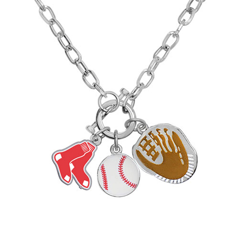 Boston Red Sox Fanfare Necklace 101573 | Joy Jewelers