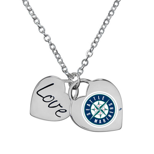 Seattle Mariners Heart Necklace 101634 | Joy Jewelers