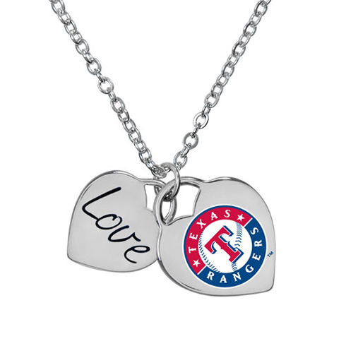 Texas Rangers Heart Necklace 101646 | Joy Jewelers