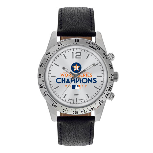 Houston Astros 2017 Champs Letterman Leather Watch MLB-LTS-HOU-WS17