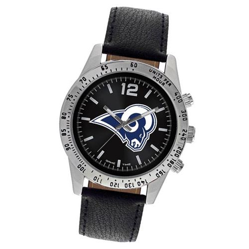 Los Angeles Rams Letterman Watch Black Dial NFL-LTB-LA | Joy Jewelers