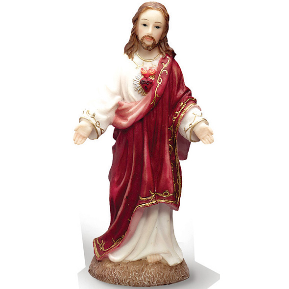 Sacred Heart of Jesus 5 1/2in Florentine Collection Statue 61502