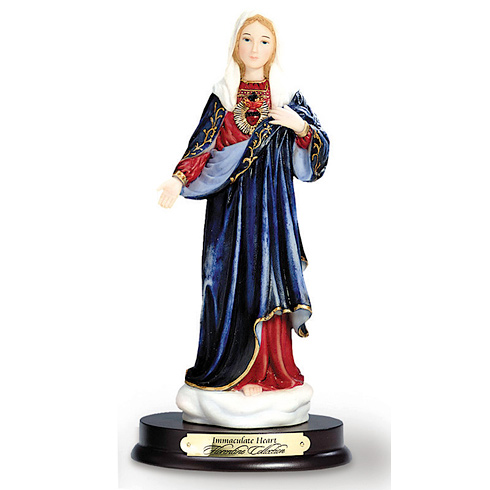 Immaculate Heart Mary 8in Florentine Collection Statue 61630