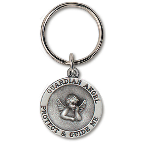 Guardian Angel Pewter Key Ring Two Pack MM-1417P | Joy Jewelers