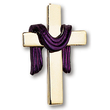 Purple And Gold Cross